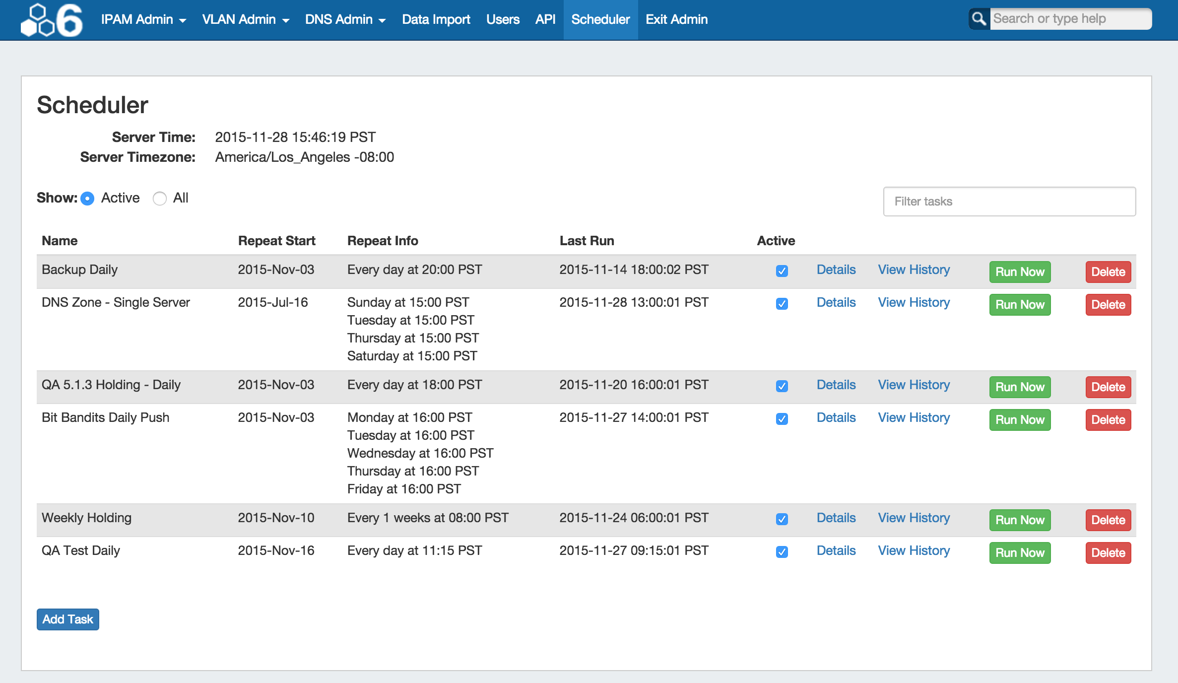 Scheduler - Documentation 5.2.x - IPv4.Global